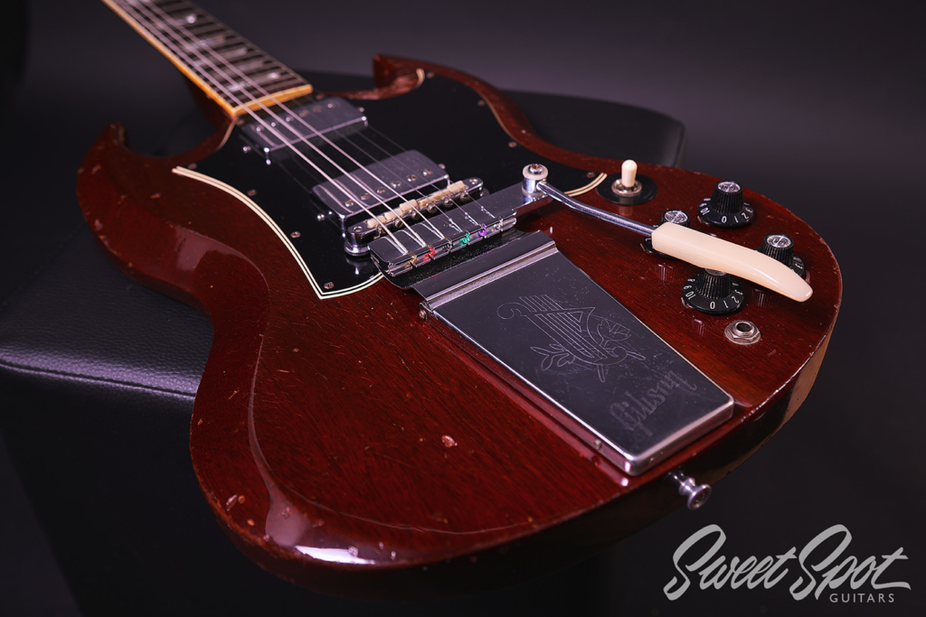 1968 Gibson Sg Standard Maestro Tremolo Tailpiece Sweetspot Guitars